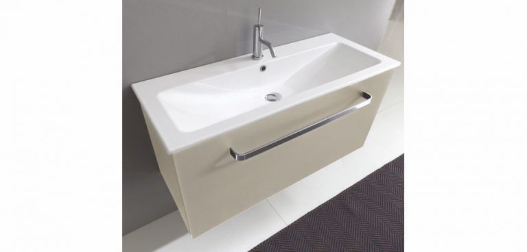 i40 08-B | Keramik-Waschtisch 100 cm x 40 cm tief | Badezimmer-Direkt